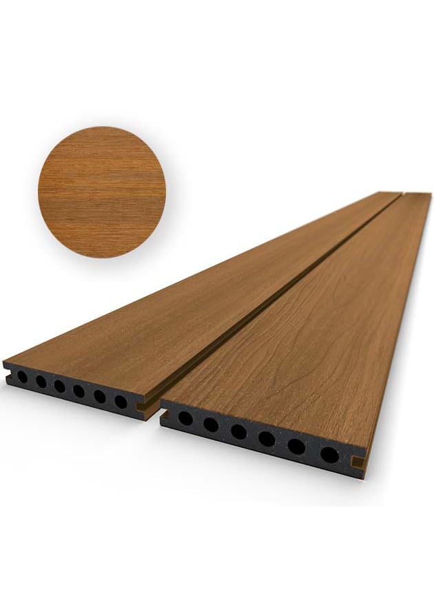 Réalisations Terrasse composite teinte teck