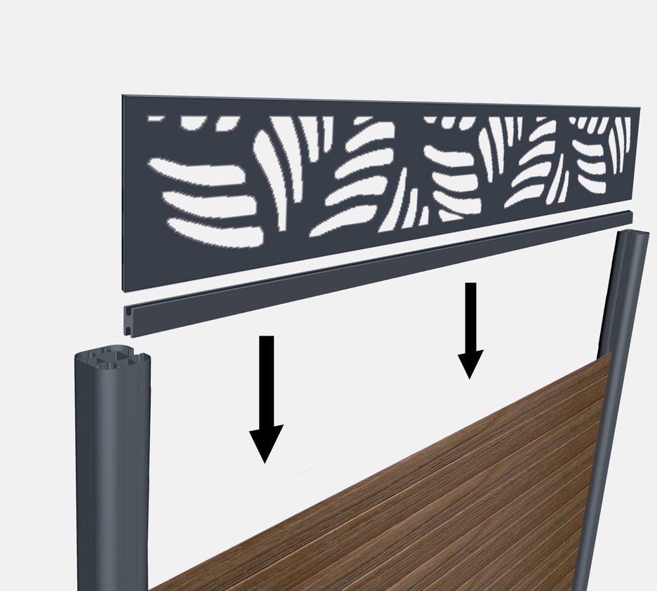 Comment ajourer une clôture avec un panneau décoratif